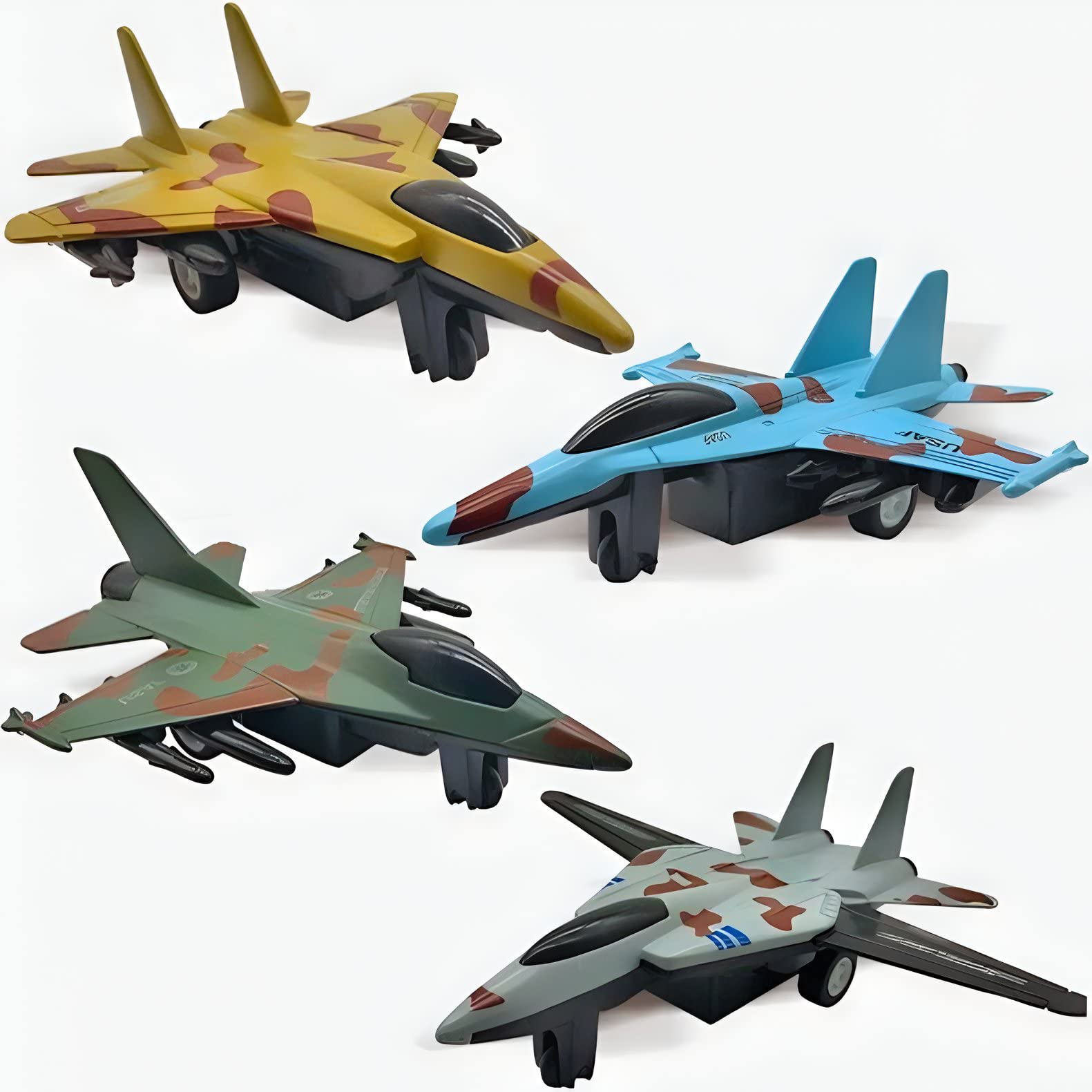 Mua 4 Pack: Diecast Fighter Jets Pullback Airplane Military Plane Toys ...