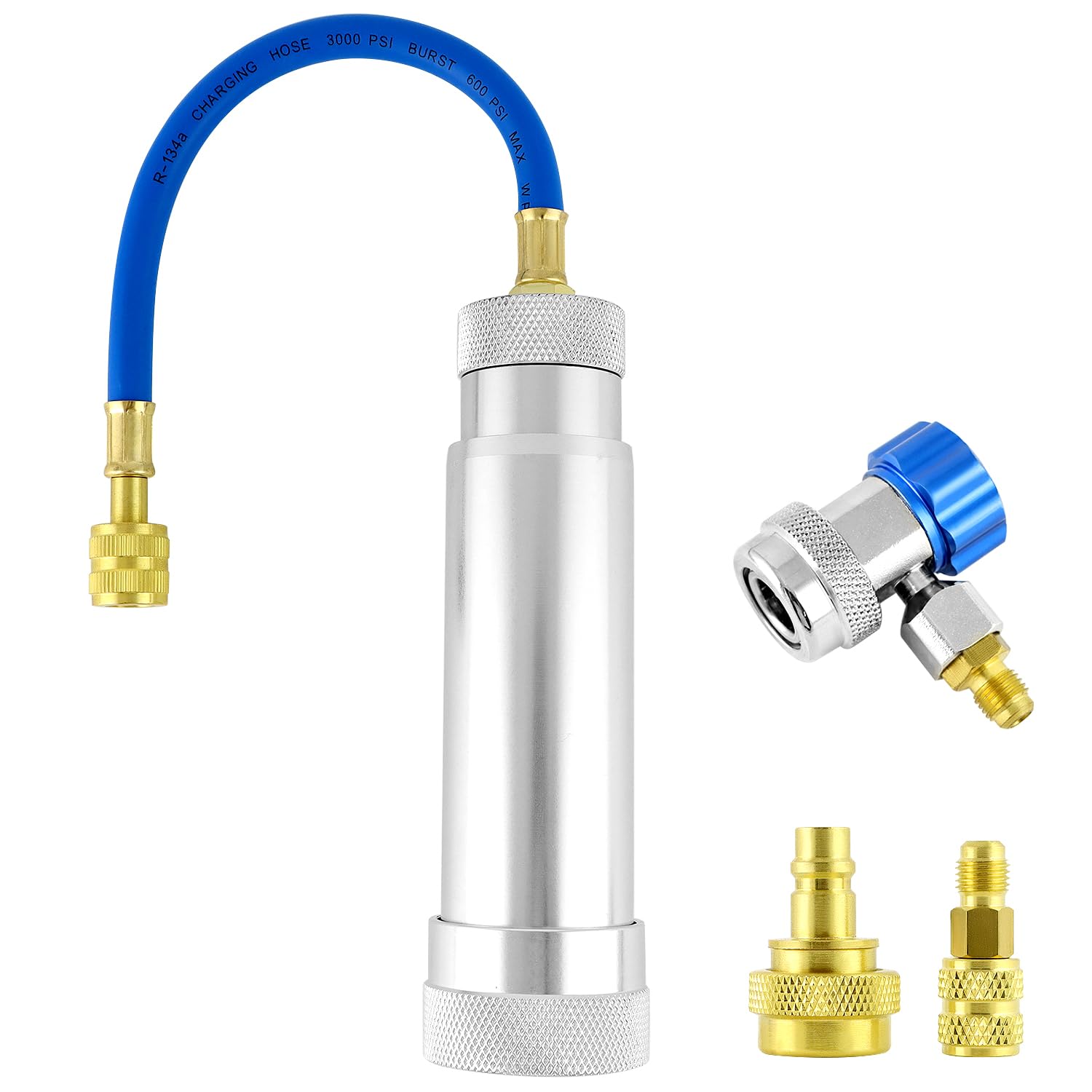 QWORK AC Oil Dye Injector Kit for R134a R1234YF Refrigerant System ...