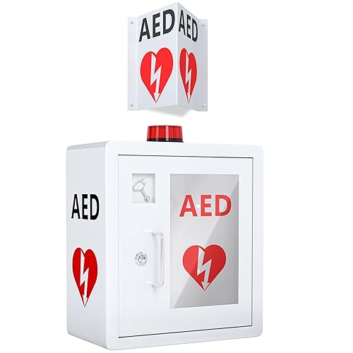 NLShan AED Cabinet and AED Sign: Physio-Control AED Defibrillator Wall ...