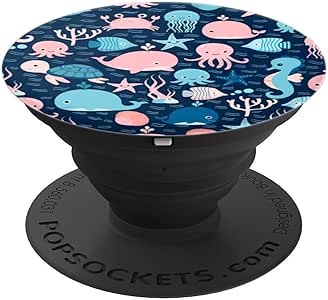 Amazon.com: Cute Sea Animals - Ocean Creatures PopSockets Grip and ...