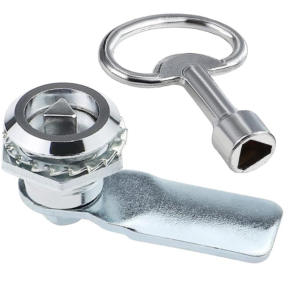 Mua ZiYuya Cabinet Cam Lock with Triangle Socket Key, Gas Box Latch Key ...