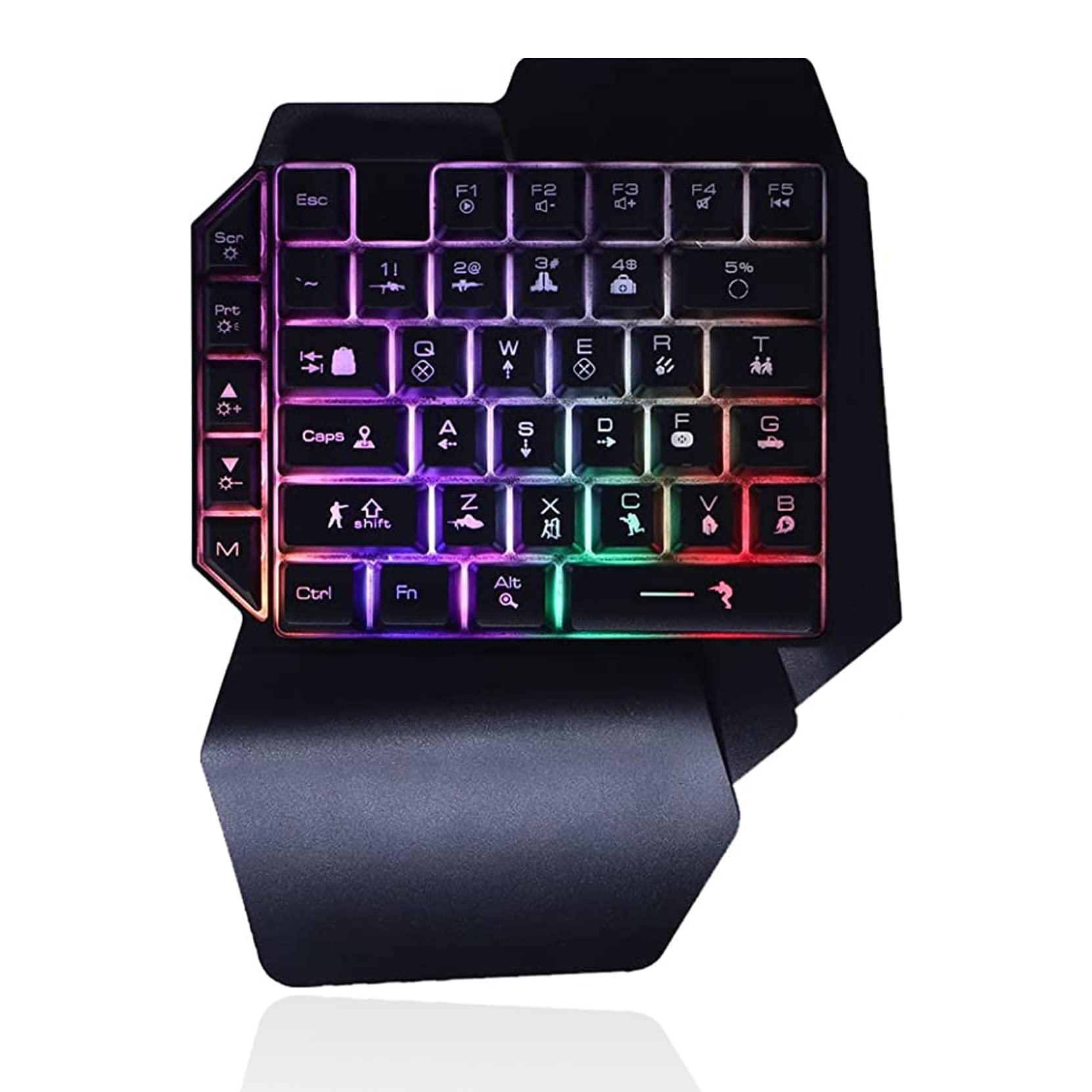 Mua Archuu Wireless One-Handed Mechanical Keyboard,35 Keys RGB Gaming ...