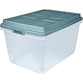 Amazon.com - Hefty 40 Quart Hi-Rise Storage Bin with Lid, Stackable ...