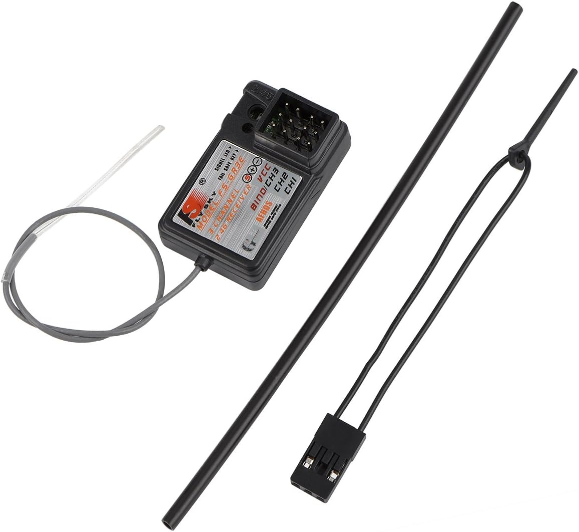 Flysky GR3E 3-ch Receiver for 2 channel and 3 Channel Radio GT2 GT3B ...