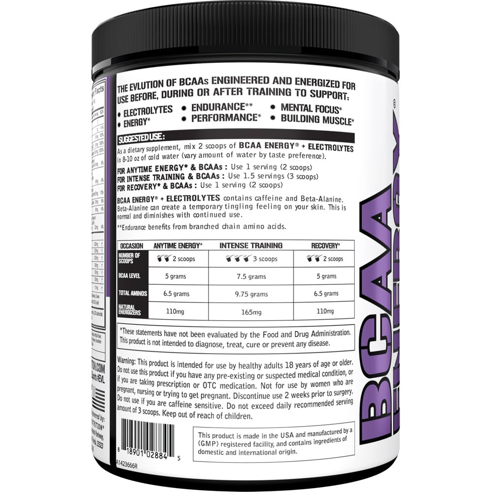 Mua EVL BCAAs Amino Acids Powder - BCAA Energy Pre Workout Powder for ...