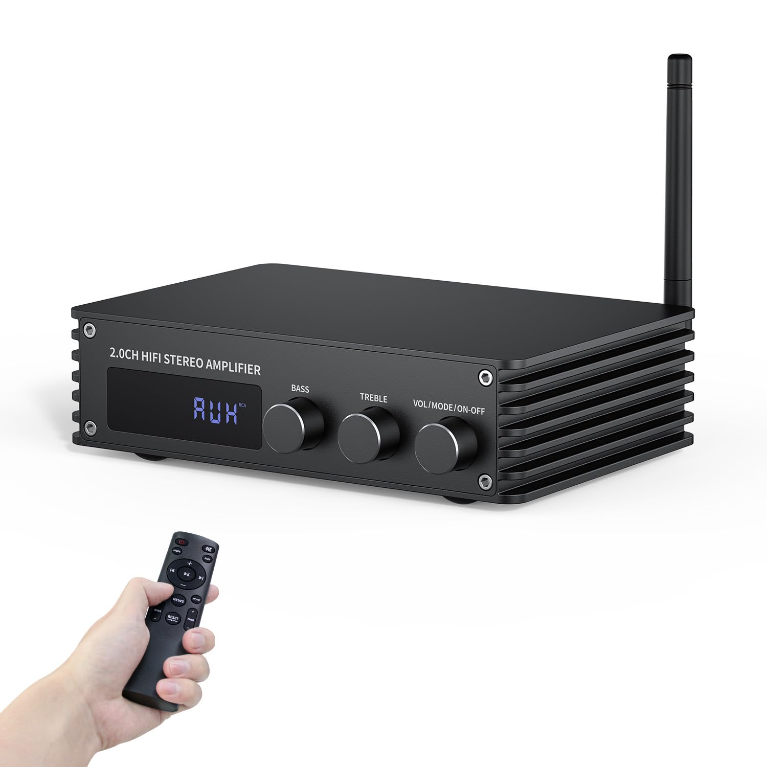 Inwa Bluetooth Audio Stereo Amplifier, 200W Dual Channel Mini Hi-Fi ...