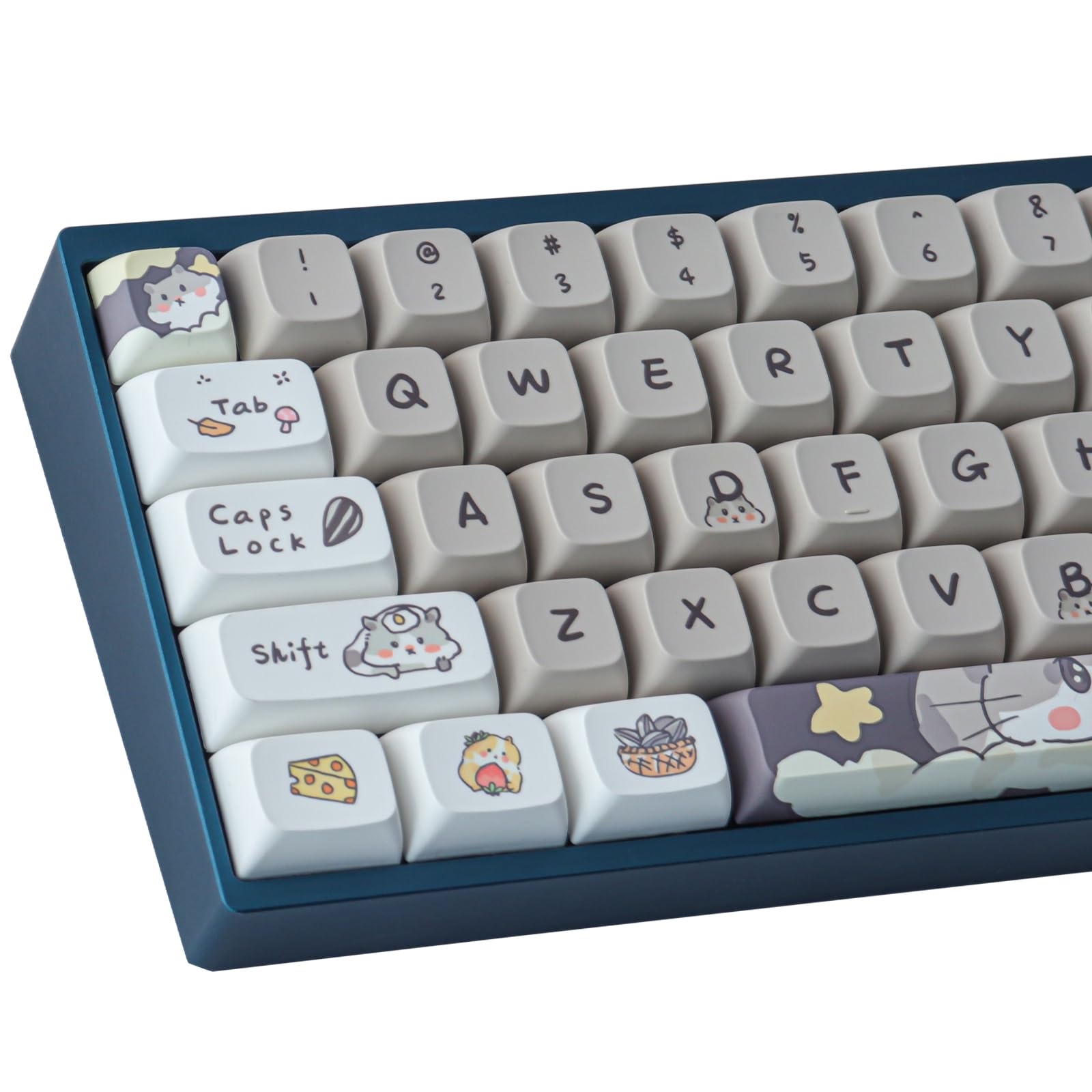 Mua Tsungup PBT Keycaps 132 Keys XDA Profile Keycaps Cute Grey Mouse ...