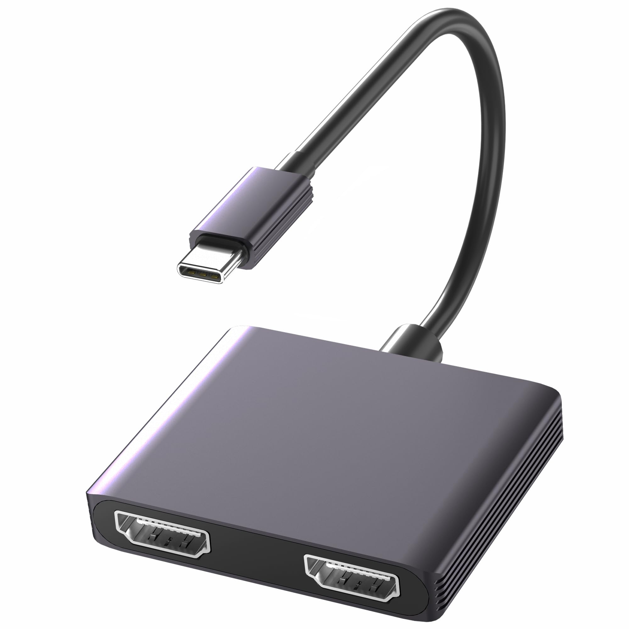 USB C to Dual HDMI Adapter for 2 Monitors, HDMI Splitter, Docking ...