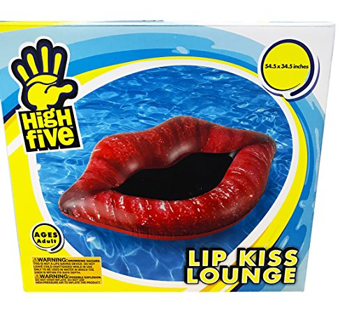 High Five Lip Kiss Inflatable Pool Lounge Over 4 Feet Long Perfect ...