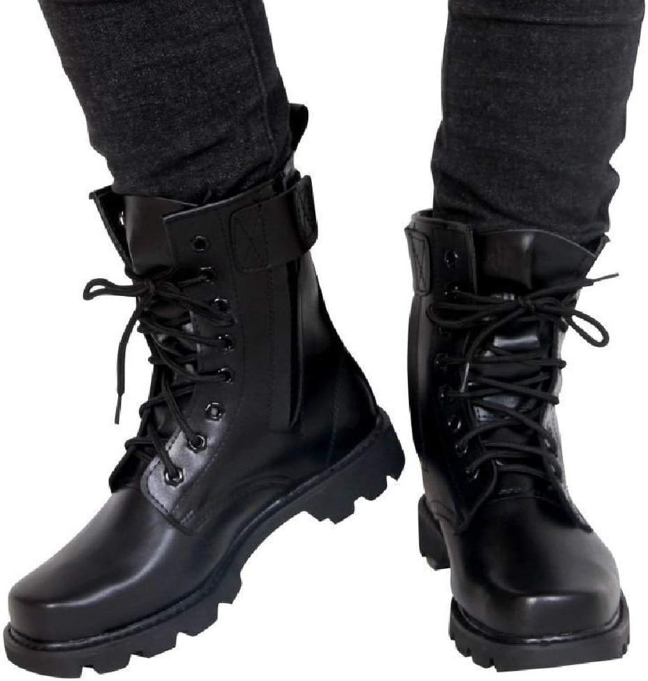 Botas Militares De Cuero para Hombres Botas De Combate Las Fuerzas ...