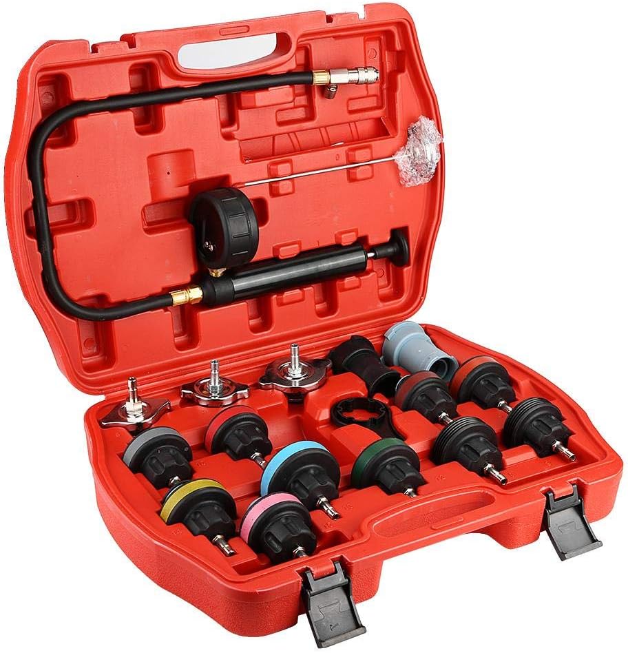 Amazon.fr : Qiilu Pompe à main de test de pression avec jauge, kit d ...