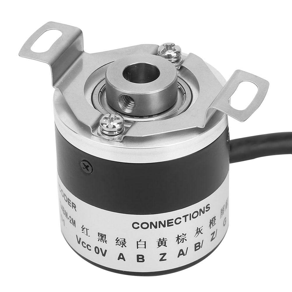 2M Cable AB 2 Phase Incremental Rotary Encoder 5V Two-Phase Signal ...
