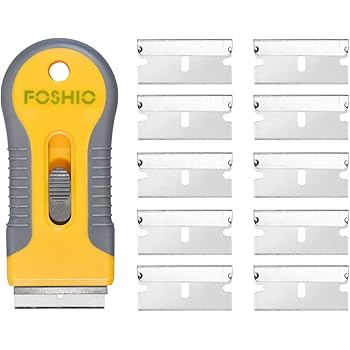 Amazon.com: InstallGear Mini Razor Scraper with 16 Blades: Kitchen & Dining
