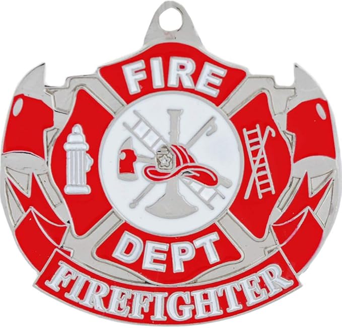 Fire Department Key Ring Fire Dept Logo Key Chain, Gifts for Firemen ...
