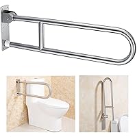Amazon.com: Handicap Grab Bars, Flip Up Bathroom Toilet Grab Bar, Wall Mount Handrails, 31.4 ...
