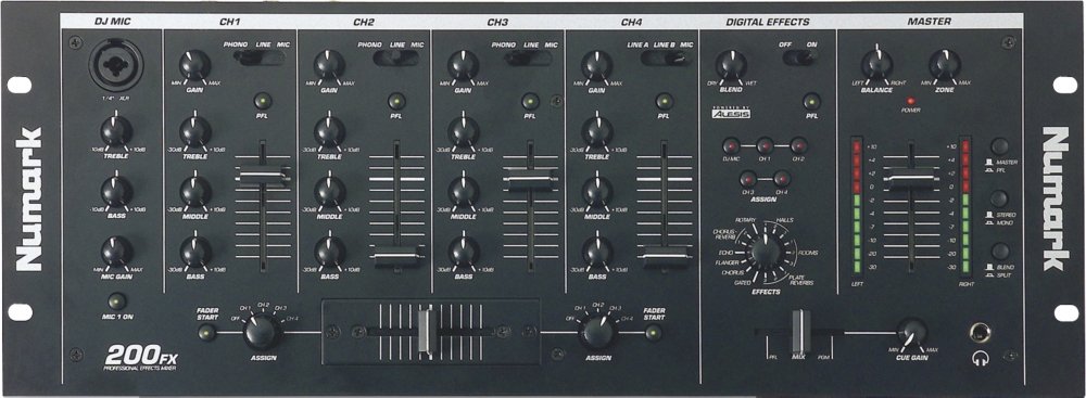 Amazon.com: NUMARK 200FX Vocal Effects Mixer: Musical Instruments