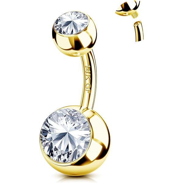 Titanium Ear Gauges With CZ Stones - ASTM F136 Hypoallergenic Ear ...