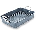 Amazon.com: Roaster Pan with Rack Nonstick Roasting Baking Pan with ...