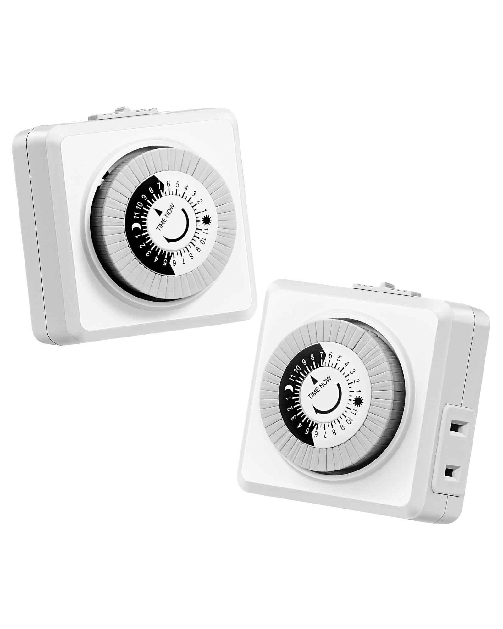DEWENWILS Indoor Timers for Electrical Outlets, 24 Hour Cycle Plug-in ...