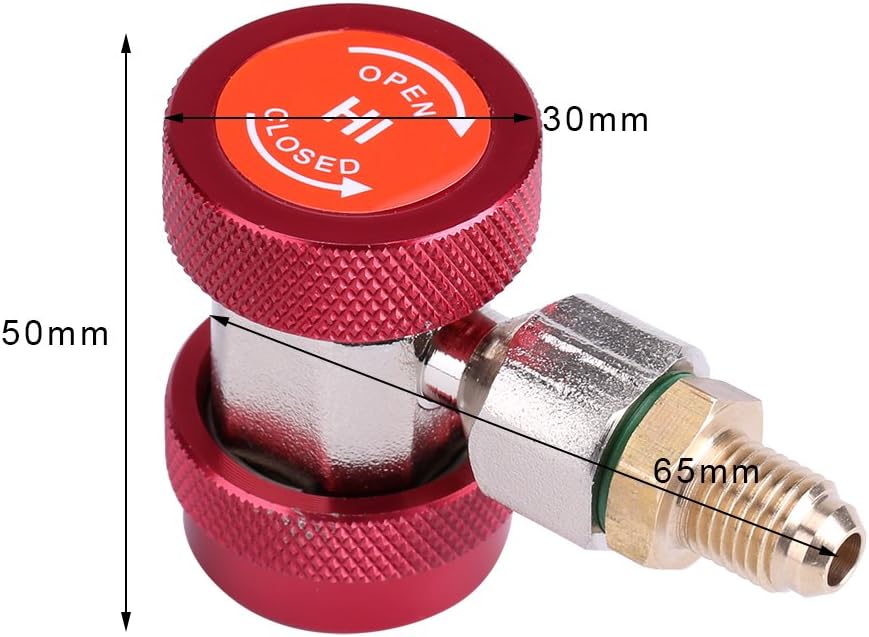 Quick Coupler R134 A/C Low/High Quick Connect Coupler Set Adapter ...