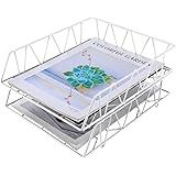 Amazon.com: PAG 2 Packs Desktop File Organizer Metal Stackable ...
