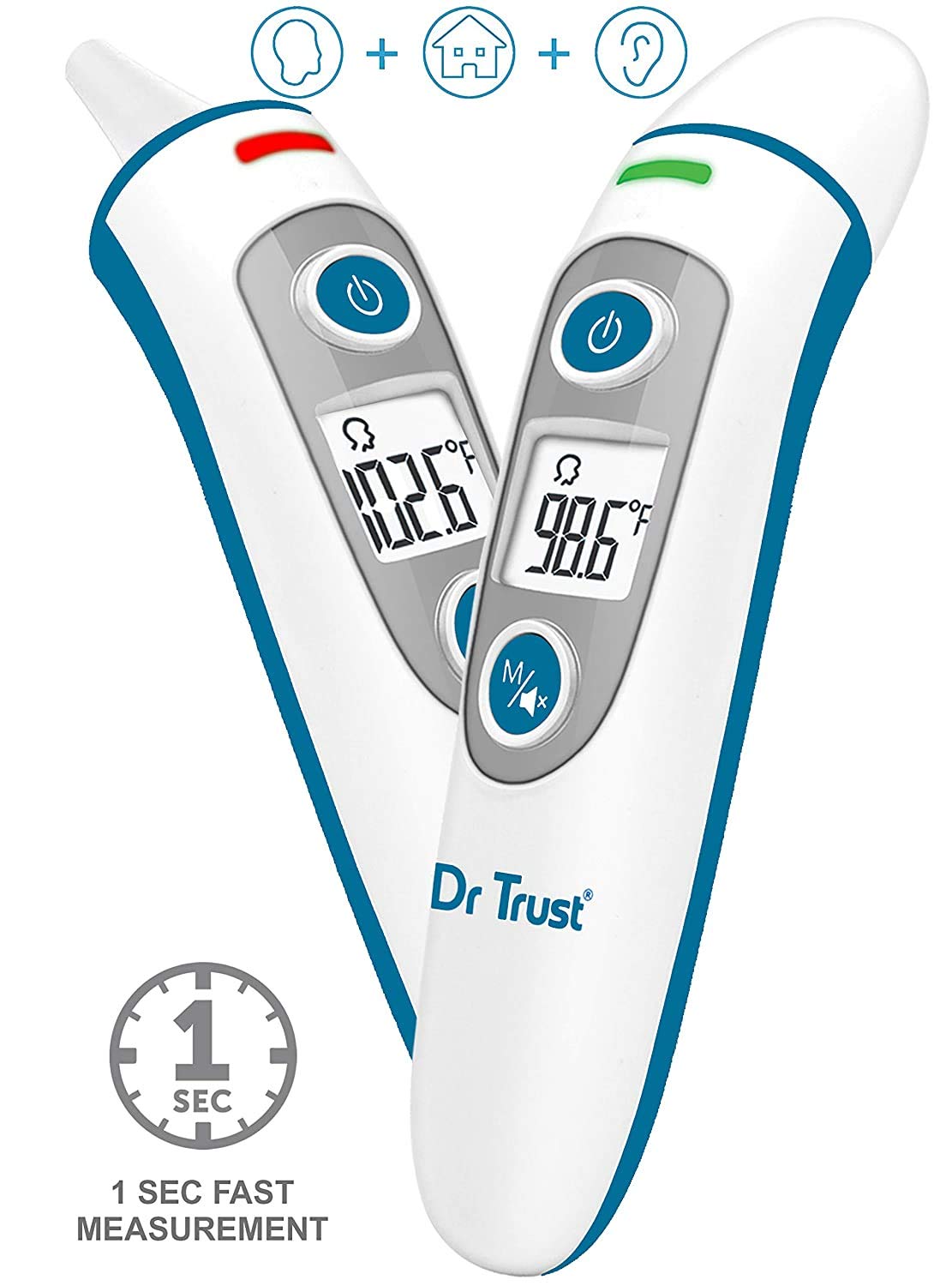 Dr Trust (USA) Clinical Digital Professional I-Check Forehead Ear ...