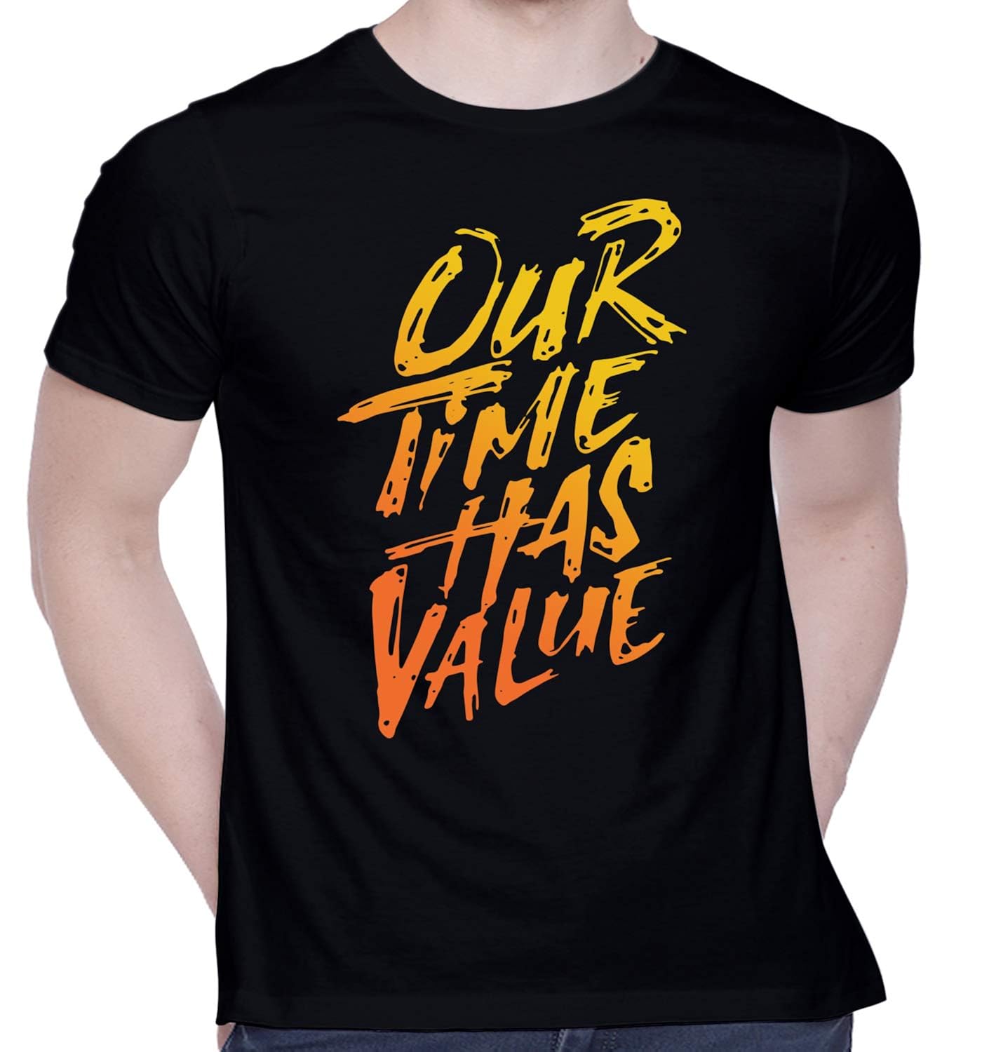 CreativiT Graphic Printed T-Shirt for Unisex Our time has Value Tshirt ...