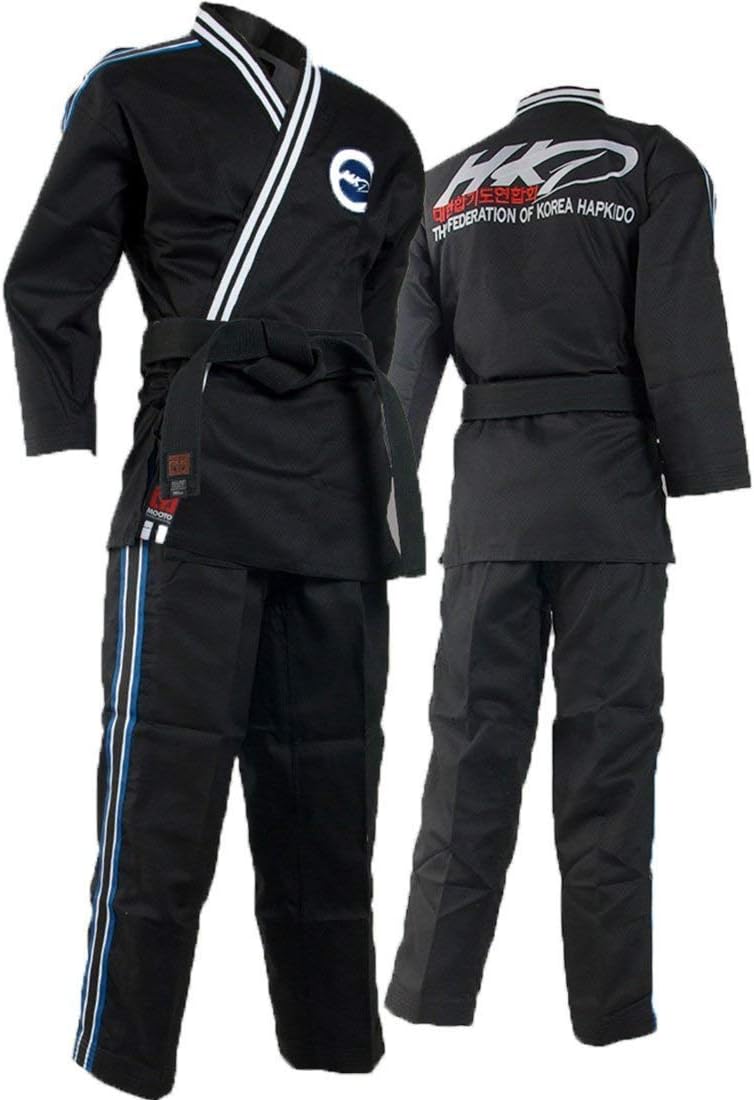Mooto Korea Hapkido Federation Uniformes Uniformes negros/blancos MMA ...