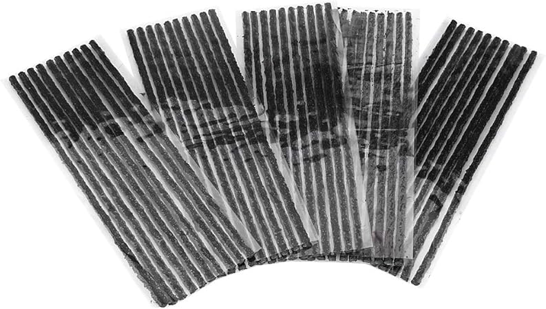 Tire Repair Strip 50Pcs Tyre Puncture Repair Strings Black Tubeless ...
