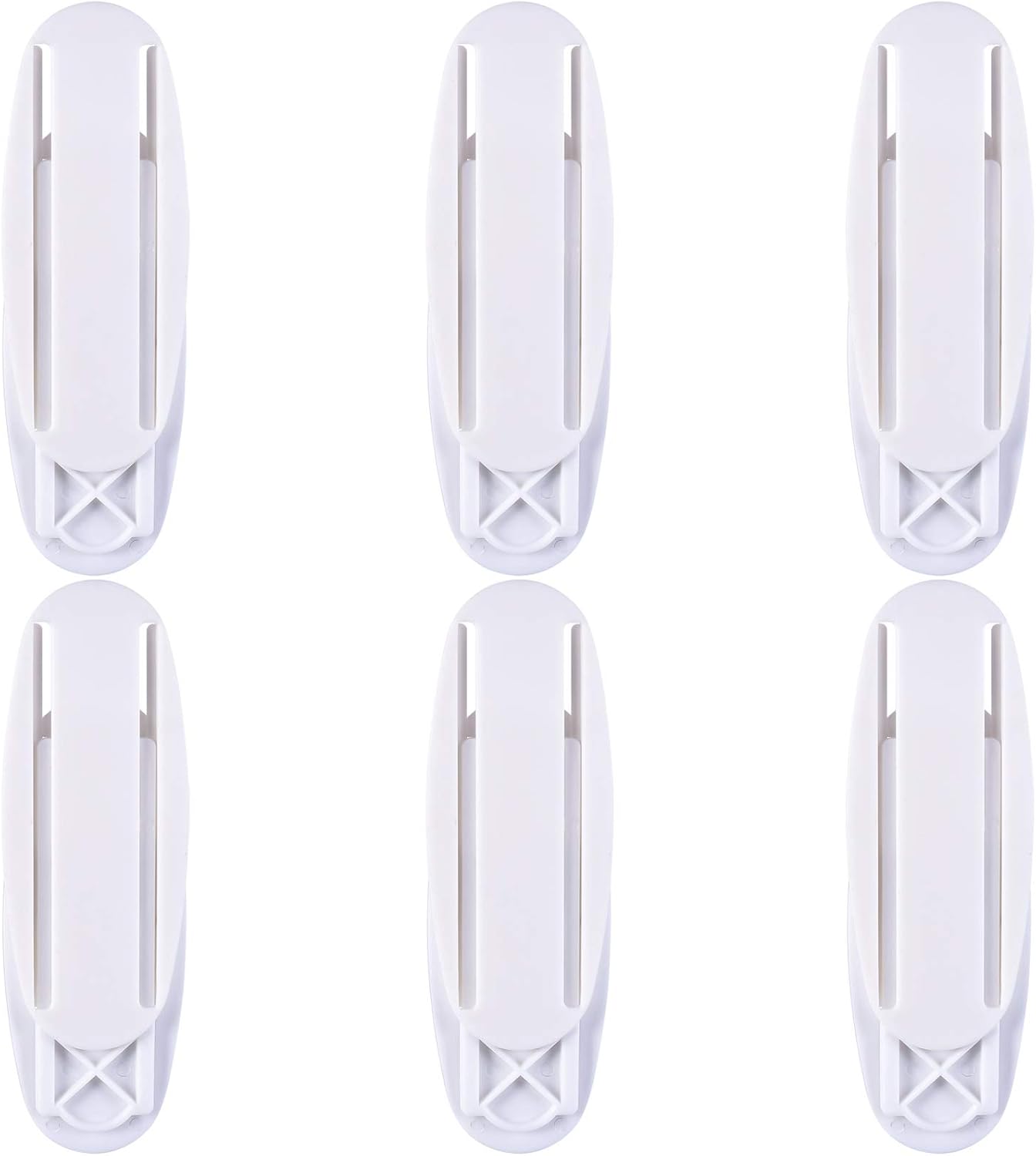 Fuyamp Self-Adhesive Power Strip Fixator,6 Packs Punch-Free Wall Mount ...