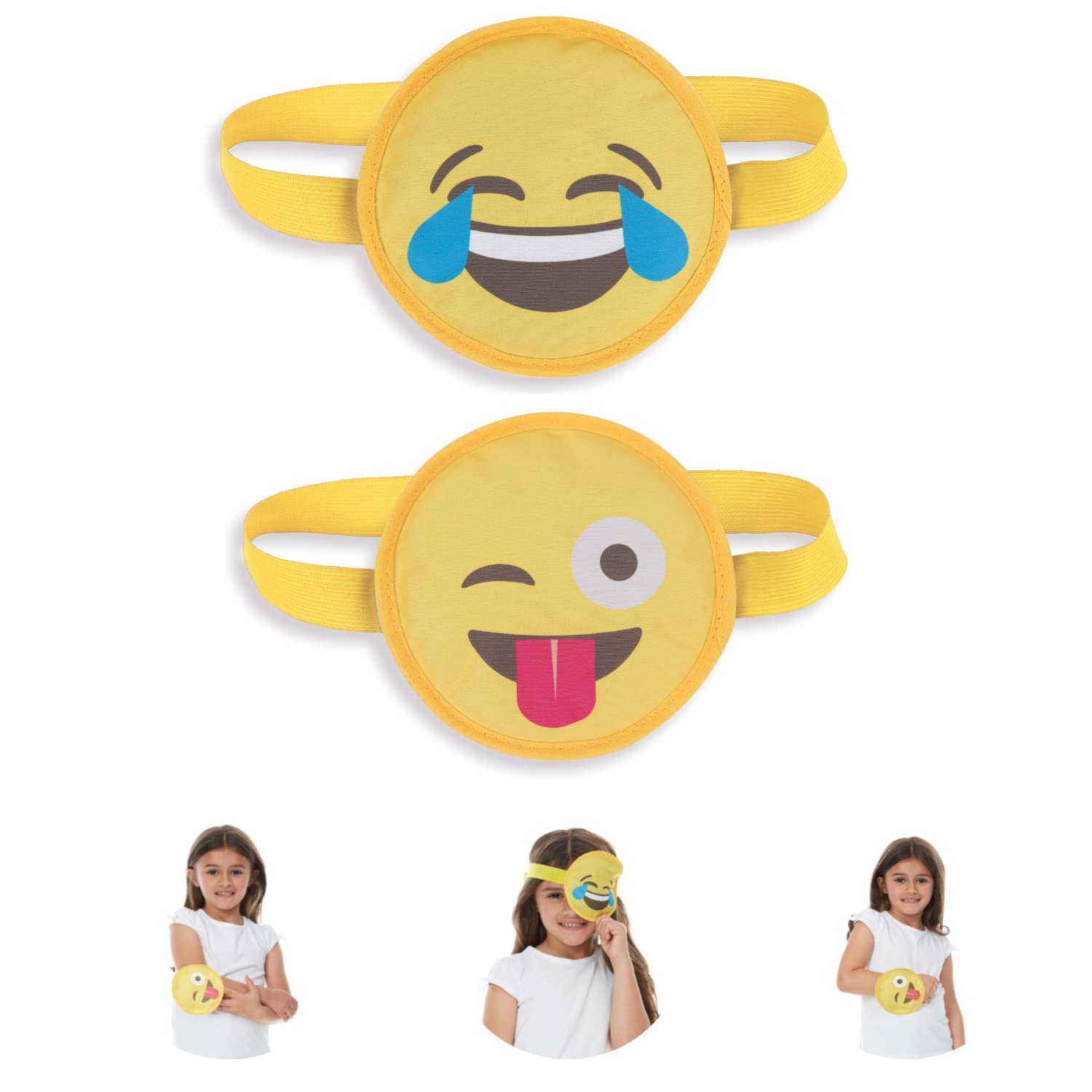 FOMI Kids Hot Cold Gel Ice Packs | 2 Pack | Multi-Use Fun Emoji ...