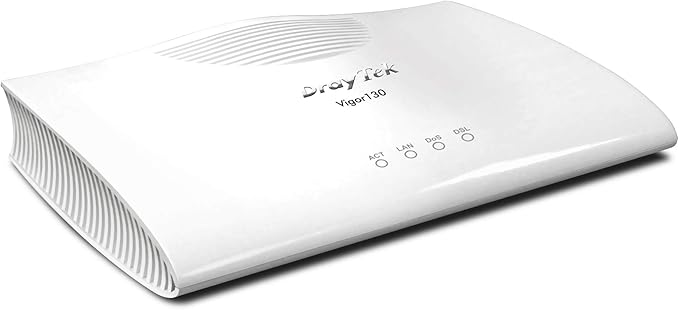 DrayTek Vigor 130 VDSL2/ADSL Fibre (FTTP/BT Infinity) Ethernet Modem ...