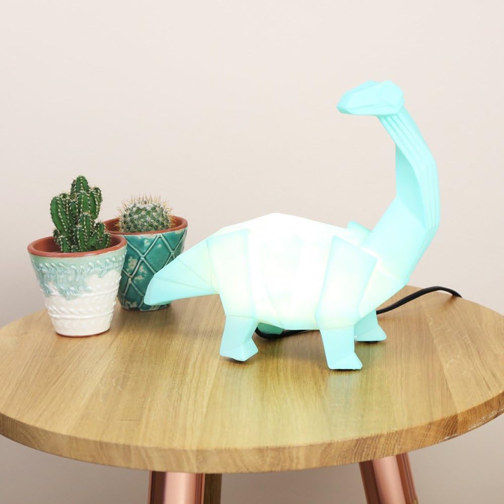 Dinosaur Lamp Green Origami Diplodocus Night Light by Disaster Designs ...