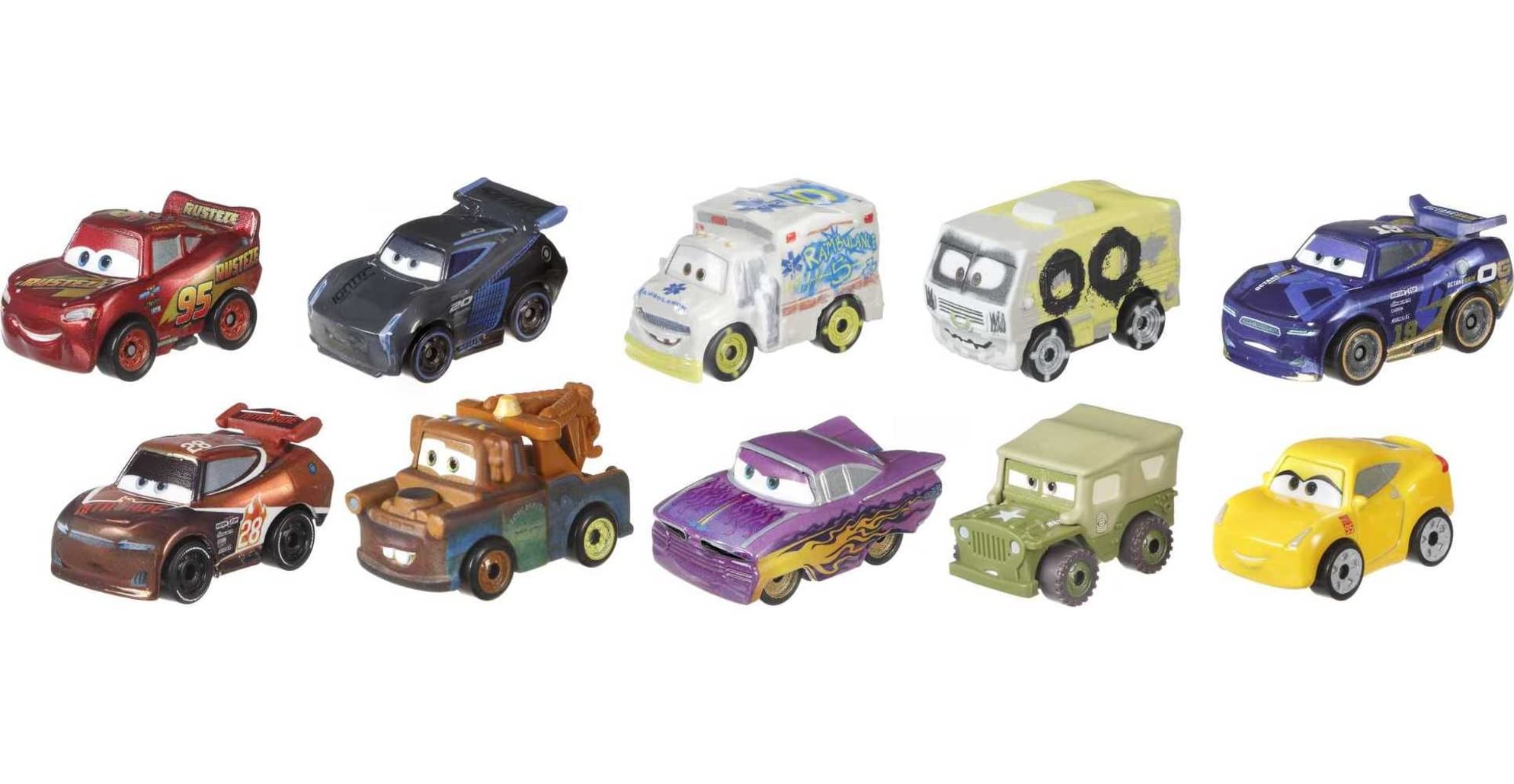 Mua Mattel Disney and Pixar Cars Mini Racers Set of 10 Mini Toy Cars ...