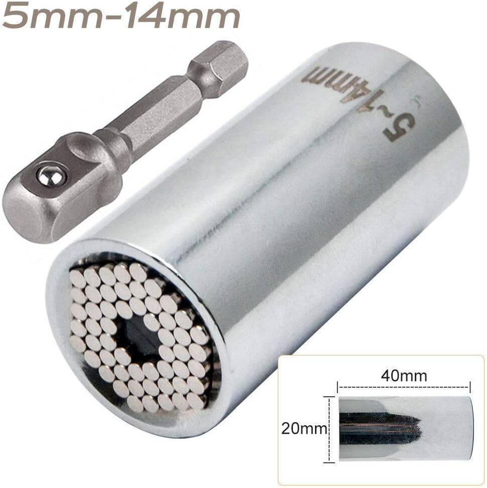 Universal Socket SUPERTOOL Power Drill Adapter Self-Adjusting Socket ...