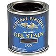 General Finishes Oil Base Gel Stain, 1/2 Pint, Java - Water Based ...