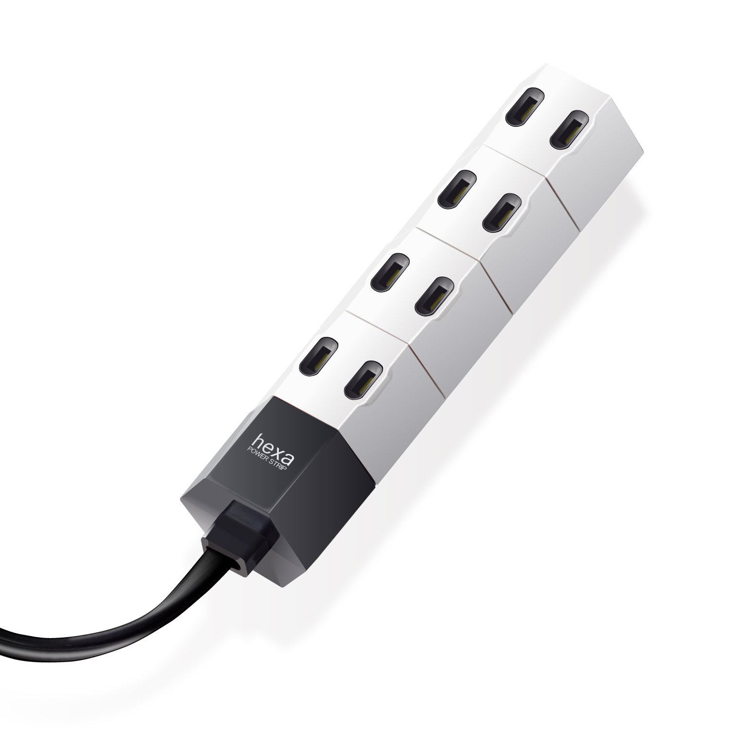 Mua Elecom T-HX7-2410WH Rotary Hexa Compact Power Strip 4 Outlet 3.3 ft ...