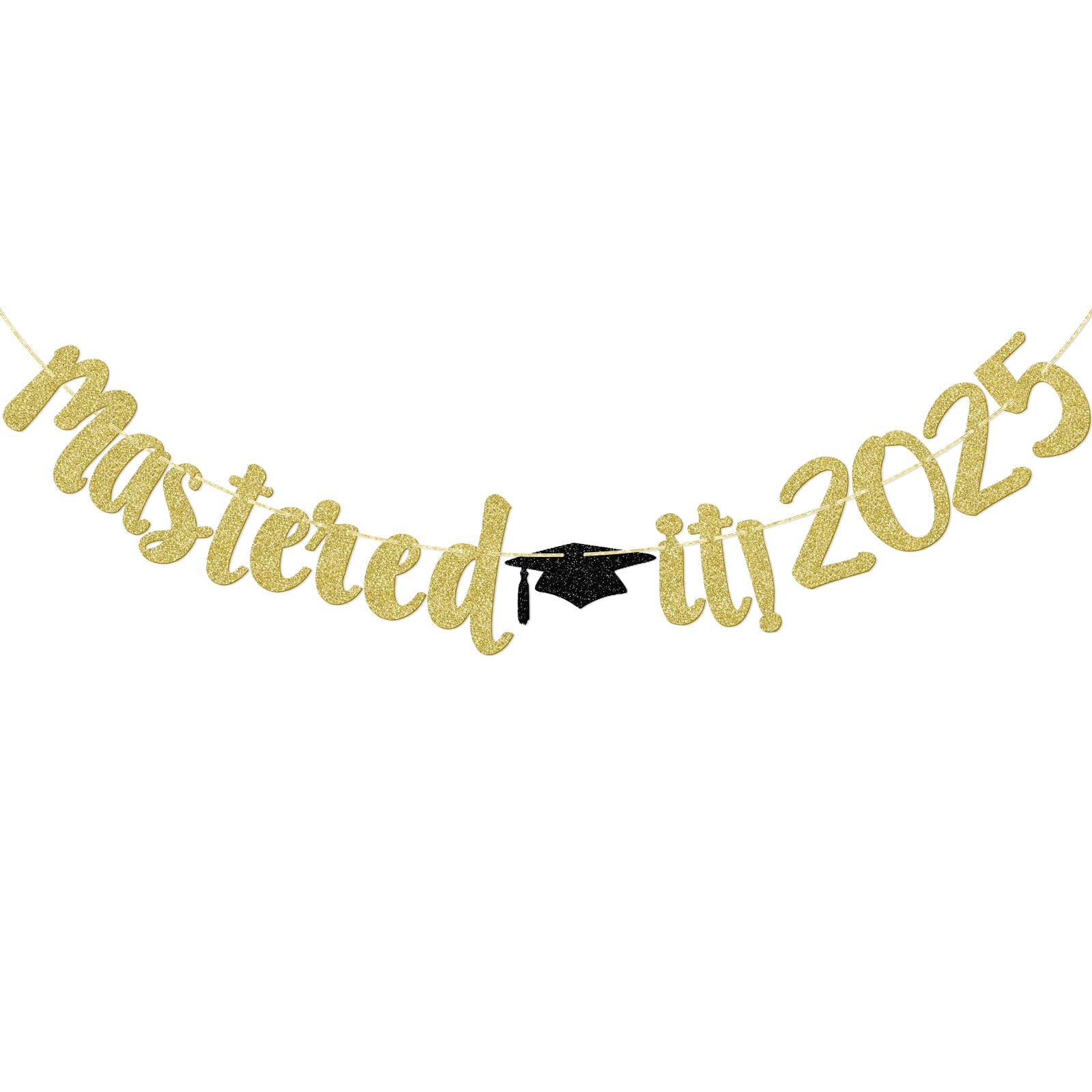 Mastered It 2025 Banner, Graduation Sign, Class of 2025 Congrats Grad ...