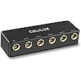 Amazon.com: Cubilux Passive 6.35mm Headphones Splitter Box, 1/4” Stereo ...
