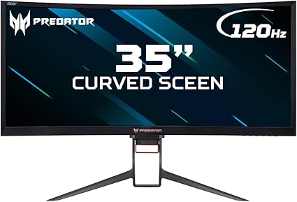 Acer Predator Z35P 35 Inch WQHD Curved 1800R Gaming Monitor, Black (VA ...