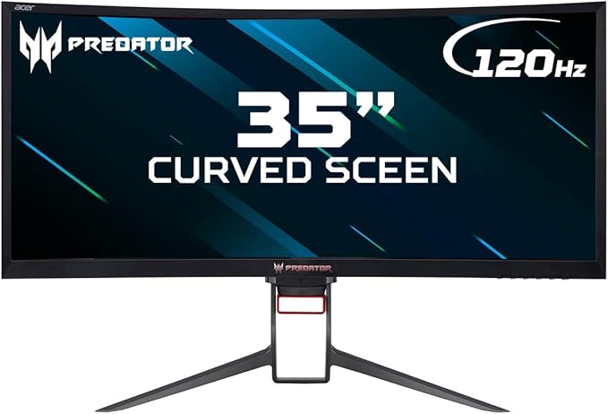 Acer Predator Z35P 35 Inch WQHD Curved 1800R Gaming Monitor, Black (VA ...
