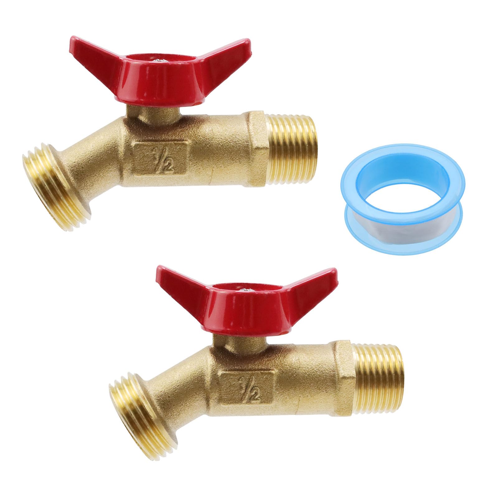 Antrader Turn Outdoor Spigot,1/2" Male NPT Inlet ×3/4" Male GHT ...