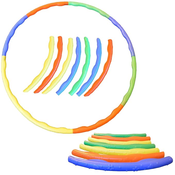 FunkyBuys® 8pc Quality Adults Kids Multicolor Small Large Hula Hoops ...