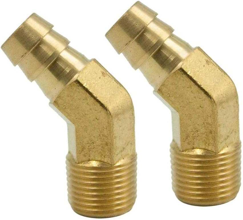 Amazon Legines Brass Hose Barb Fitting 45 Degree Elbow 5 16