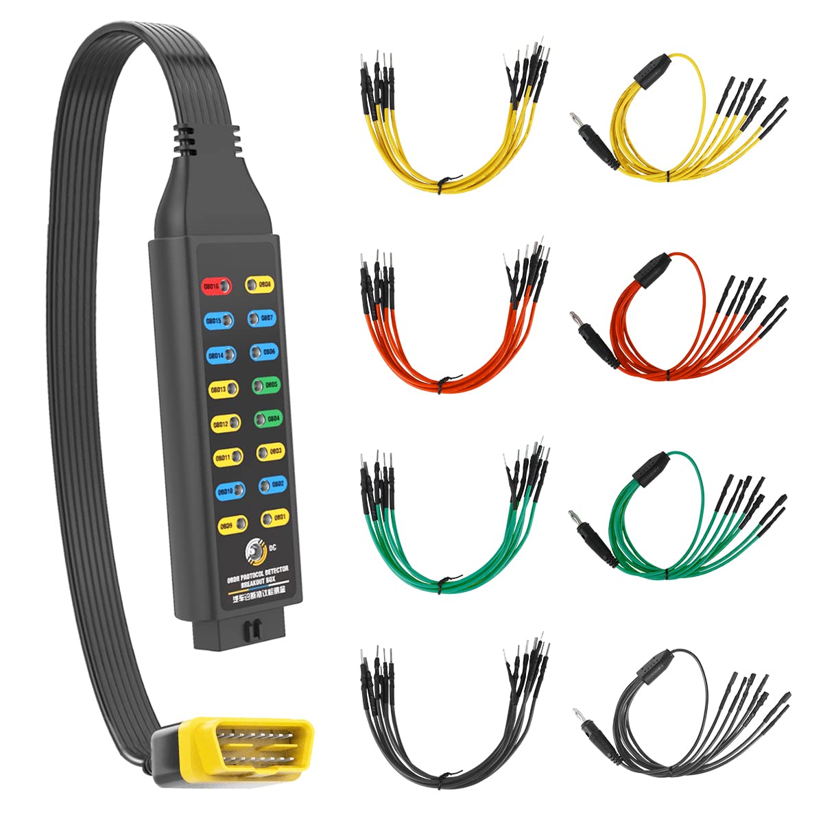 Mua Cmtool Obd2 Breakout Box With Universal Wire Jumpers 16pin Obdii Protocol Detector Breakout
