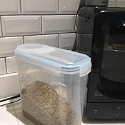 Addis Clip & Close Cereal Container, 4 Litre: Amazon.co.uk: Kitchen & Home