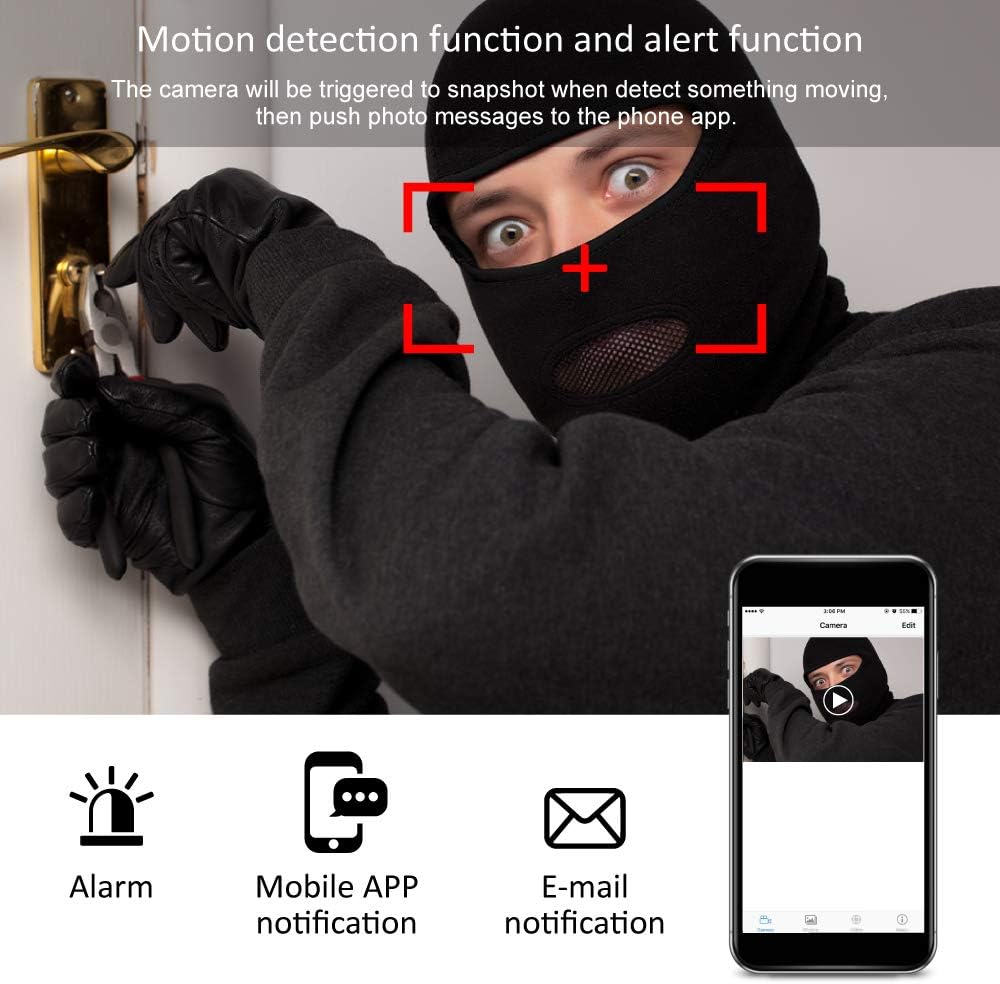 Jennov 180°Wireless CCTV Camera Outdoor 1080p Full HD Wireless Security ...