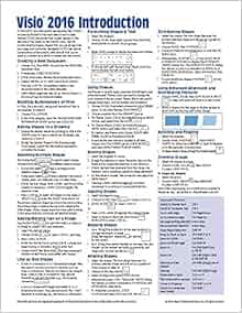 Amazon.com: Microsoft Visio 2016 Introduction Quick Reference Guide - Windows Version (Cheat ...