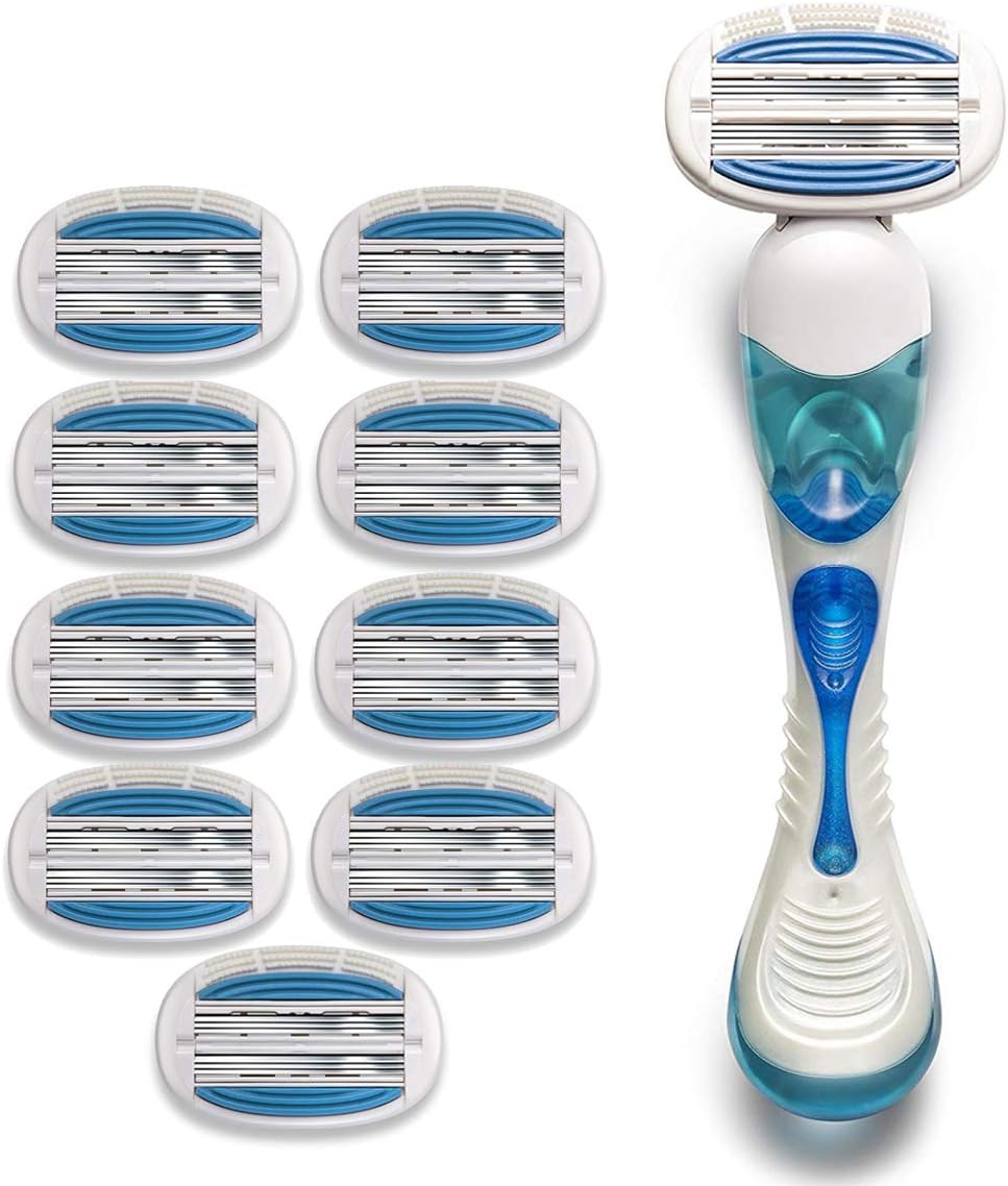 Dorco EVE 6 Razor for Women: Dual 3-Blade Flexible Cartridge Follows ...