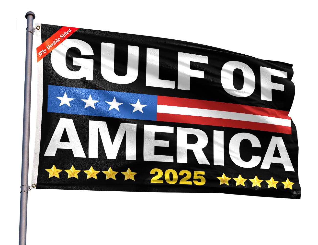 Double Sided Gulf of America Est 2025 Flag 3x5FT USA American Flag ...